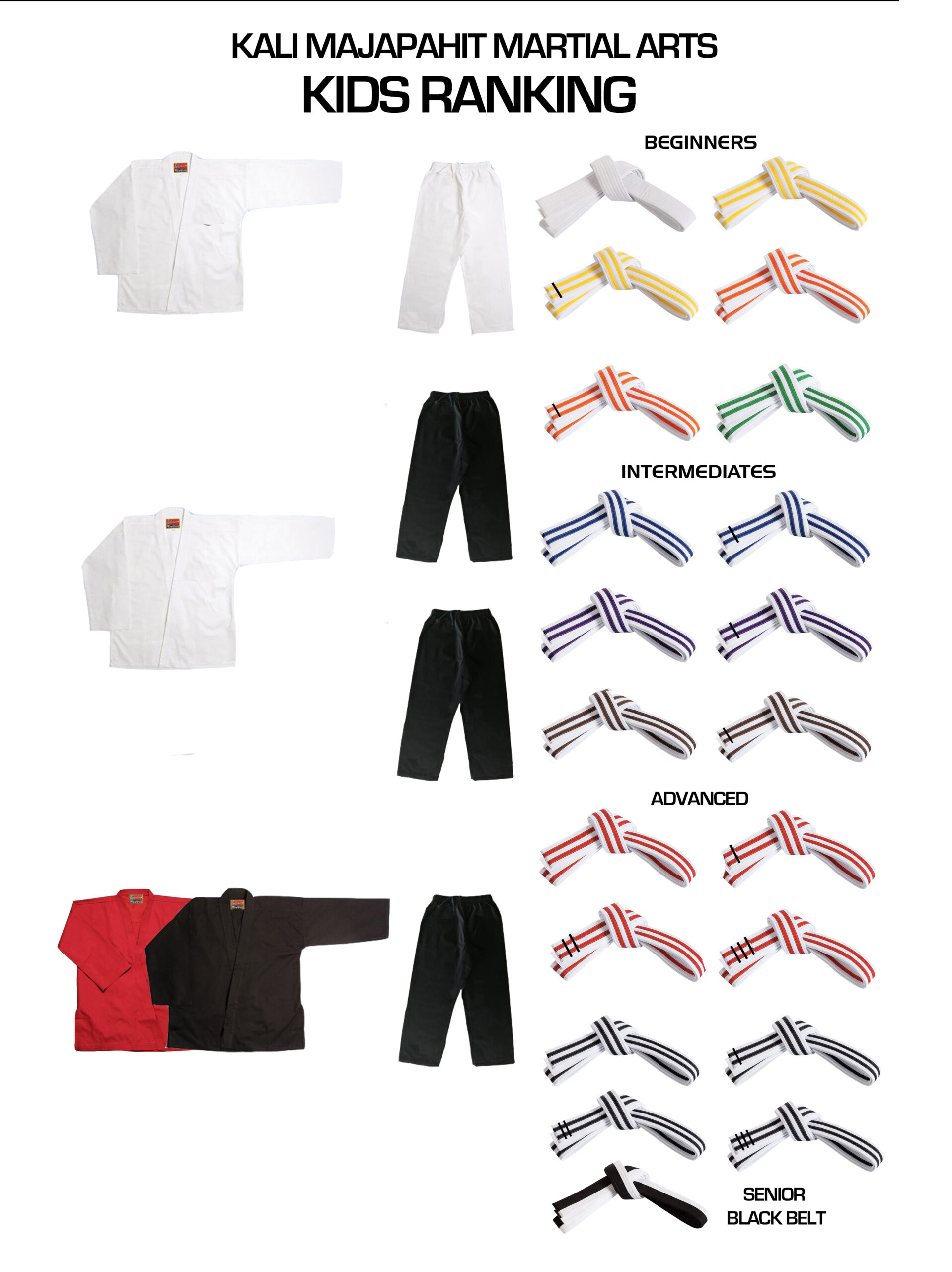 Kali Majapahit Belts & Ranking | Martial Arts Academy Singapore | Kali ...